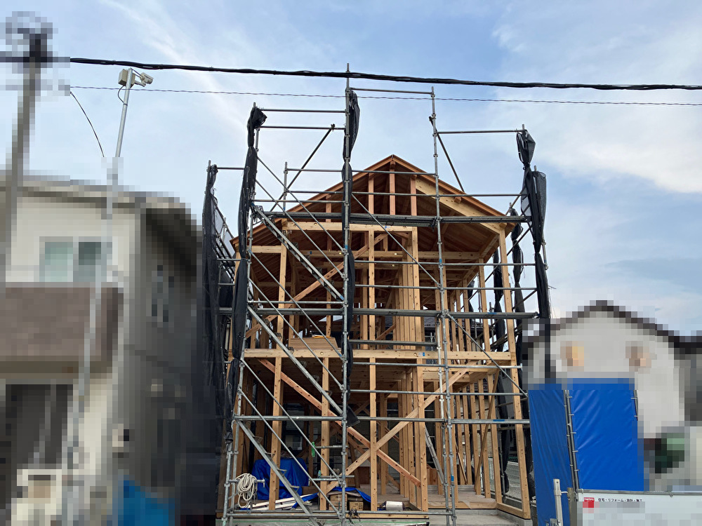 松戸市S様邸 上棟おめでとうございます | 市川市の工務店DAISHU｜二世帯住宅もお任せください｜自然素材・高耐震・高断熱の注文住宅