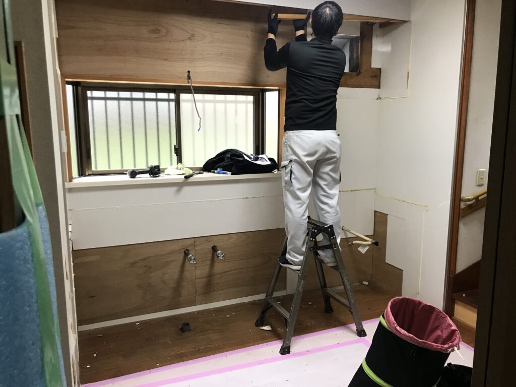 キッチンリフォーム工事＠市川市① | 市川市の工務店DAISHU｜二世帯住宅もお任せください｜自然素材・高耐震・高断熱の注文住宅