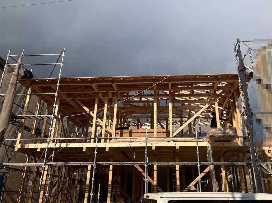 市川市A様邸 上棟いたしました！ | 市川市の工務店DAISHU｜二世帯住宅もお任せください｜自然素材・高耐震・高断熱の注文住宅