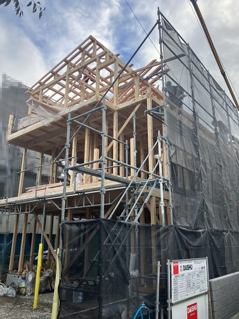 市川市Y様邸 上棟おめでとうございます | 市川市の工務店DAISHU｜二世帯住宅もお任せください｜自然素材・高耐震・高断熱の注文住宅